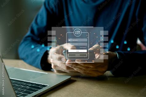 Cybersecurity Login With Username And Password User Privacy Security Encryption And Data