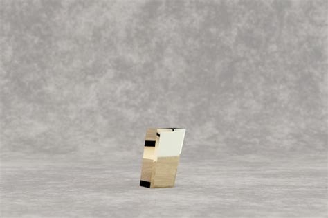 골드 3d 혼수 상태 기호입니다 구체적인 배경에 광택 있는 황금 기호입니다 스튜디오 빛 반사와 금속 알파벳입니다 3d 렌더링된 글꼴 문자입니다 프리미엄 사진