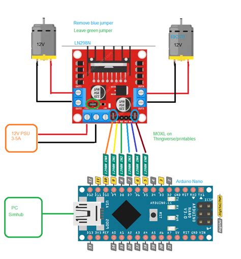 Avatar Ln298n Arduino Nano Simhub Shakeit Motor Box Enclosure By Moxl