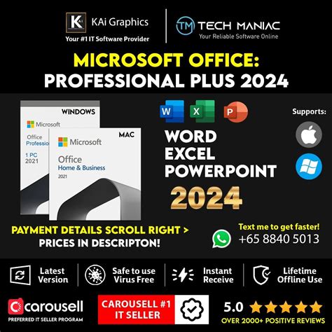2024 Lifetime Microsoft Office Professional Plus 2021 2024 Home And Business 2021 Word