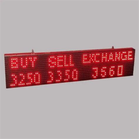Red Wall Mounted Bold Scrolling LED Display Board Power Consumption 110 W At 1650 Sq Ft In Surat