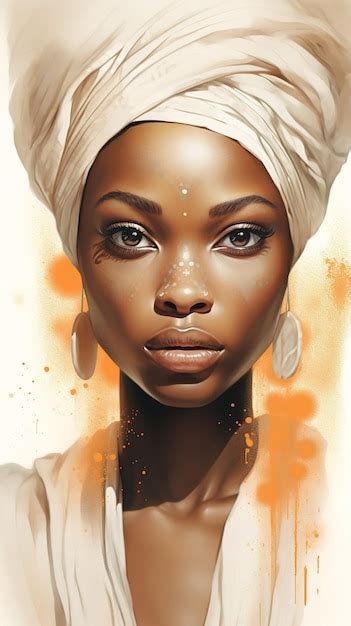 Premium Photo Beauty Young African Girl With White Background