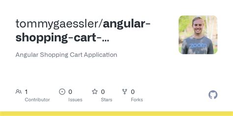 Github Tommygaesslerangular Shopping Cart Application Angular Shopping Cart Application