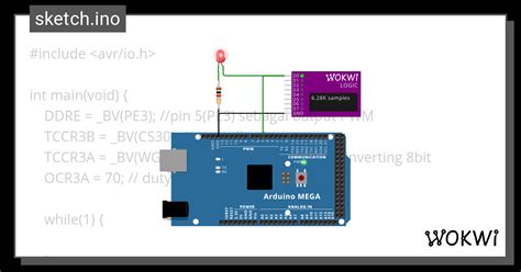 Percobaan 1 Pwm Phase Correct 8 Bit On Timer 3 Wokwi Esp32 Stm32