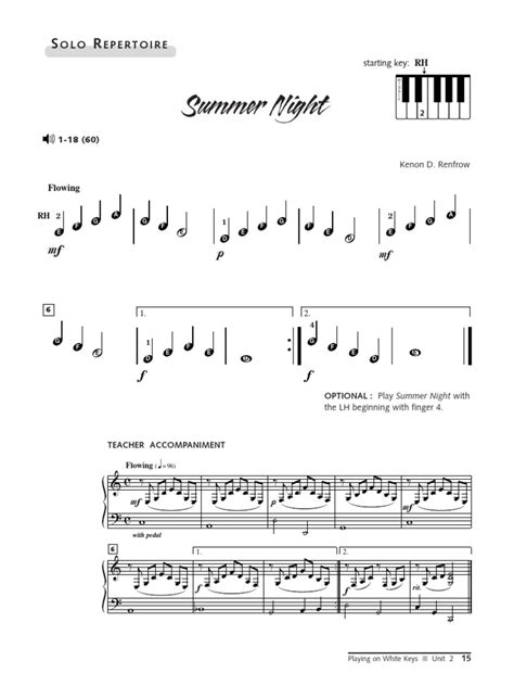 Piano 101 Week 1 2 Pdf Clef Musical Forms