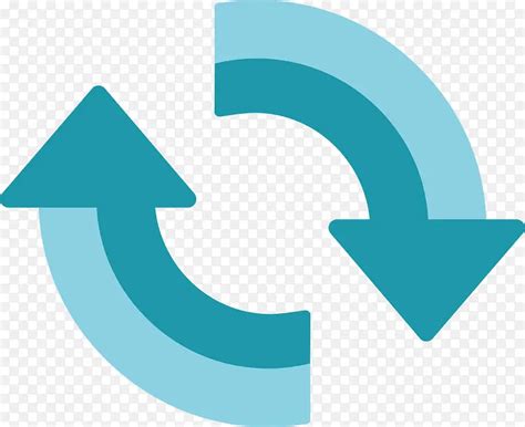 蓝色双色循环箭头创意箭头矢量素png图片素材下载 图片编号qwdmdlry 免抠素材网