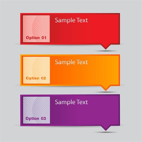 Colorful 3 Step Infographic 9844413 Vector Art At Vecteezy