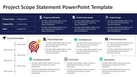 Project Scope Statement PowerPoint Template Powerpoint Templates