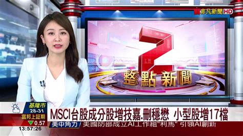 Msci台股成分股增技嘉刪穩懋 小型股增17檔
