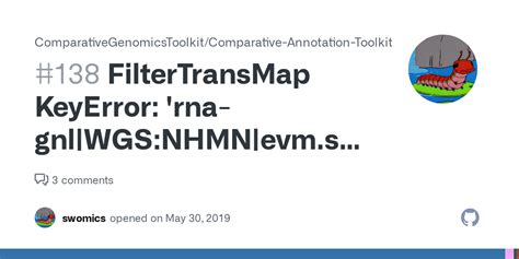 Filtertransmap Keyerror Rna Gnlwgsnhmnevmscf689 0 · Issue 138