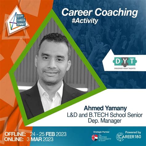 Ahmed Yamany On Linkedin Career Coaching Dyt Career180 Bue 11