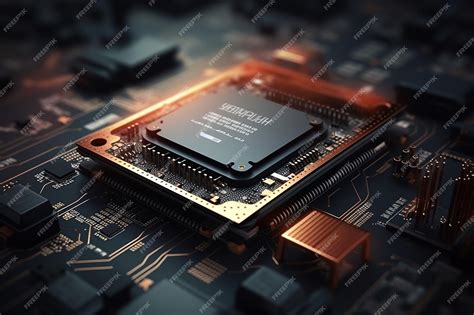 Premium Ai Image Microchips At The Core Of Technology Generative Ai