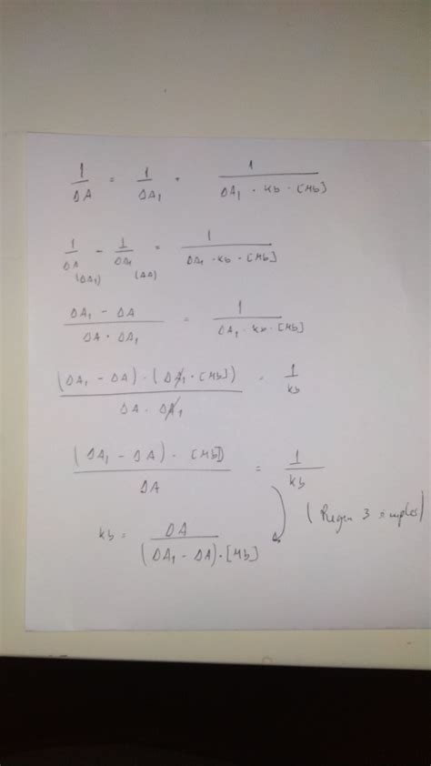 Having Some Trouble Solving This Equation In Function Of Kb Could You
