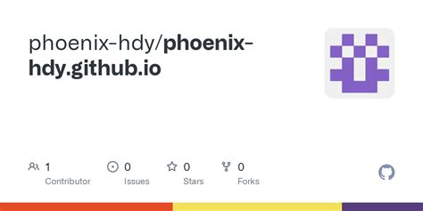 Github Phoenix Hdyphoenix