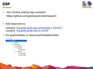 Grails Spring Boot PPT