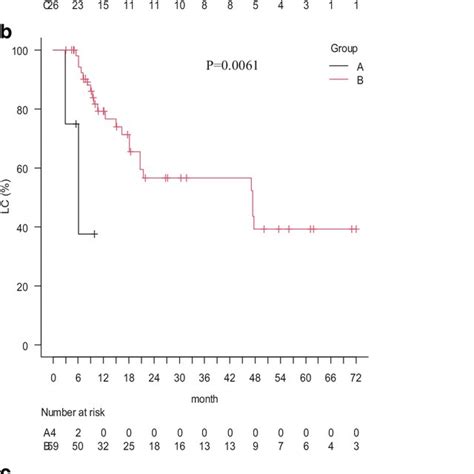 Kaplanmeier Plot Of Estimated Local Control Lc Overall Survival