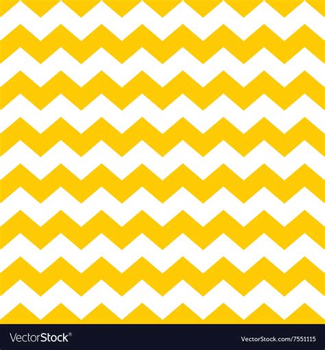 Tile Chevron Pattern With Yellow And White Zig Zag