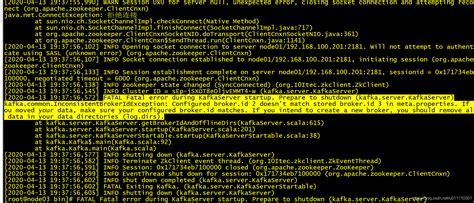 Kafka启动问题 Fatal Fatal Error During Kafkaserver Startup Prepare To