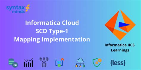 How To Design Scd Type 1 Mapping In Informatica Cloud Syntax Minds