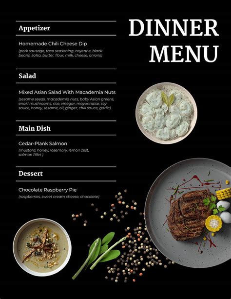Realistic Menu Designs Renderforest