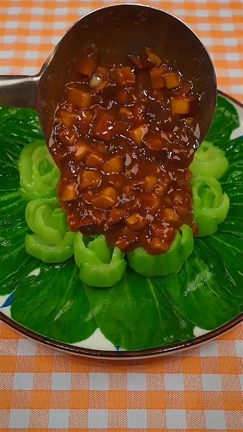 超级好吃的香菇扒菜胆的新制作方法 哔哩哔哩