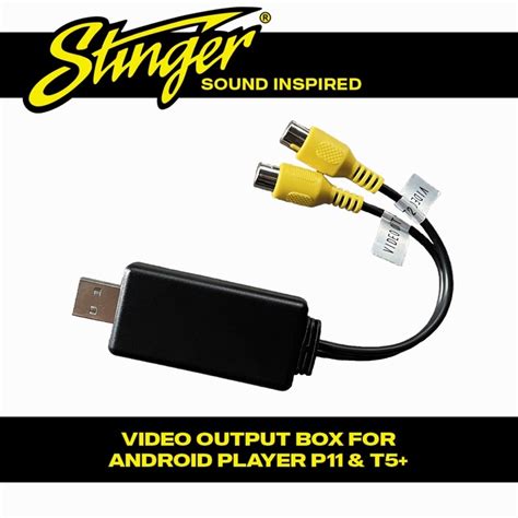 Usb Video Output Rca Adapter For Car Android Player AV Out To Any Headrest Or Roof Monitor
