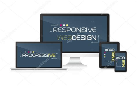 Concepto De Diseño Web Sensible Vector De Stock Por ©ftotti 107762170
