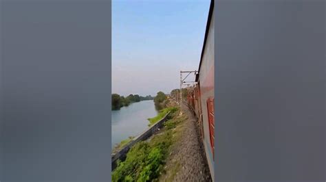 Panvel Nanded Express Running Besides Indrayani River Youtube