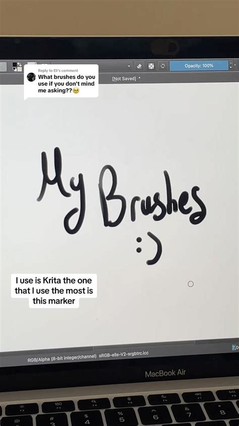 Xy On Instagram How I Customise My Brushes In Krita Digitalillustration Krita Explore