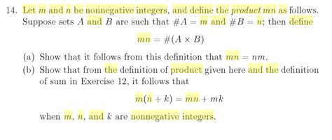 solved 14 let m and n be nonnegative integers and define