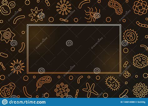 Pathogenicity Horizontal Frame Vector Linear Illustration 131364958
