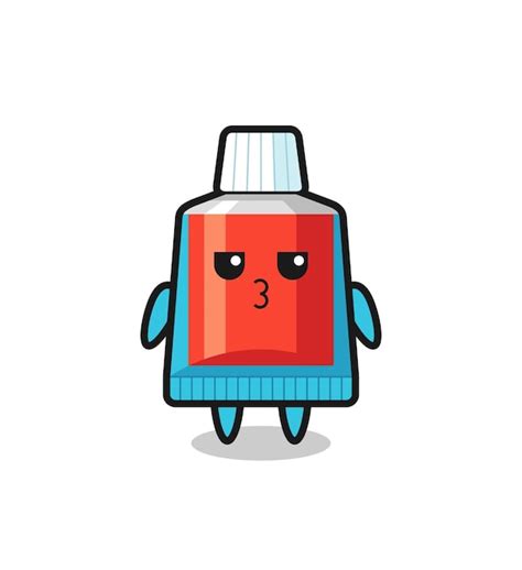 Premium Vector The Bored Expression Of Cute Toothpaste Characters