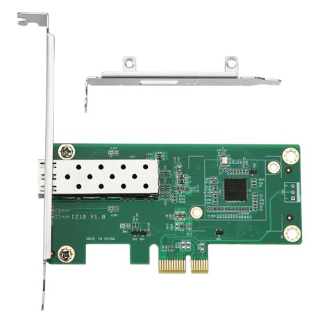 Pci Express X1 Fiber Optical Ethernet Card Gigabit Sfp Network Adapter With Intel I210 Chip