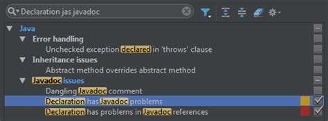 Javadoc Intellij Find Undocumented Public Methods Stack Overflow