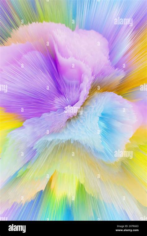 Dynamic Abstract Image Showcasing A Vibrant Explosion Of Colors With A Radial Burst Effect