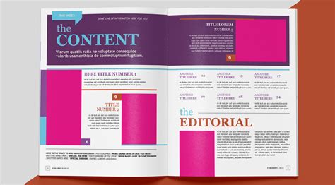 Colorful Magazine Template For Adobe Indesign
