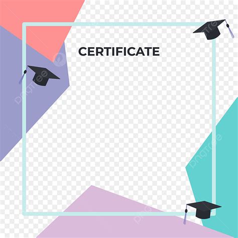 삼각형 졸업 증명서 테두리 졸업 일러스트 눈금 장식 졸업 증명서 Png 일러스트 및 벡터 에 대한 무료 다운로드 Pngtree