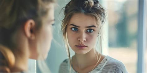 Premium Photo Teenage Girl Struggling With Anorexia And Bulimia
