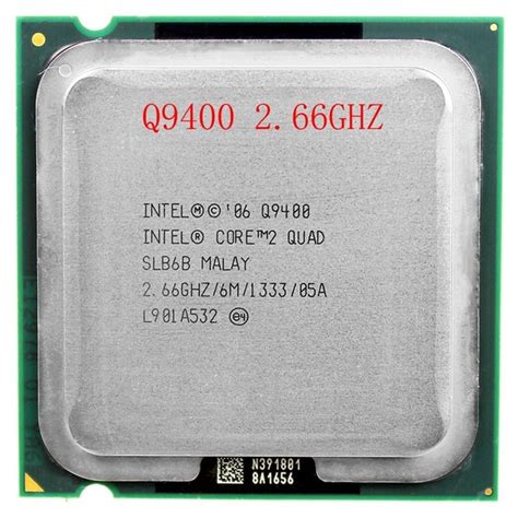 intel core 2 quad Q9400 CPU Processor (2.66Ghz/ 6M /1333GHz) Socket LGA ...