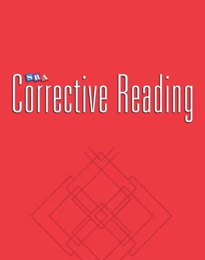 Corrective Reading Comprehension Level B1 Blackline Masters