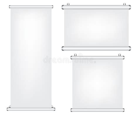 Roll Up And Projector Screen Illustration Stock Vector Illustration Of Exhibition Projection