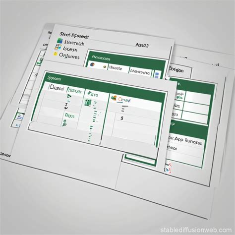 Modern Excel UI Design Stable Diffusion Online