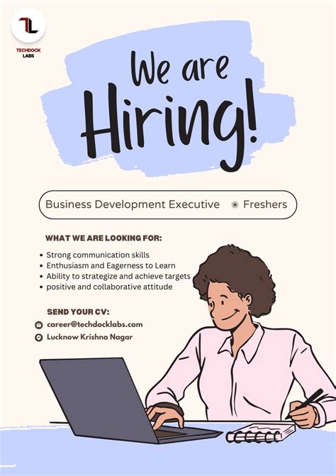 techdock labs on linkedin techdocklabs businessdevelopmentexecutives hiringnow fresherswelcome…