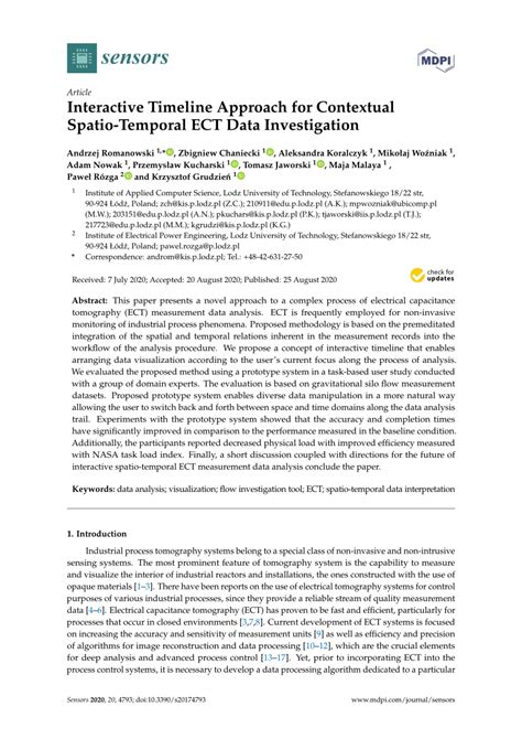 Pdf Interactive Timeline Approach For Contextual Spatio Temporal Ect Data Investigation