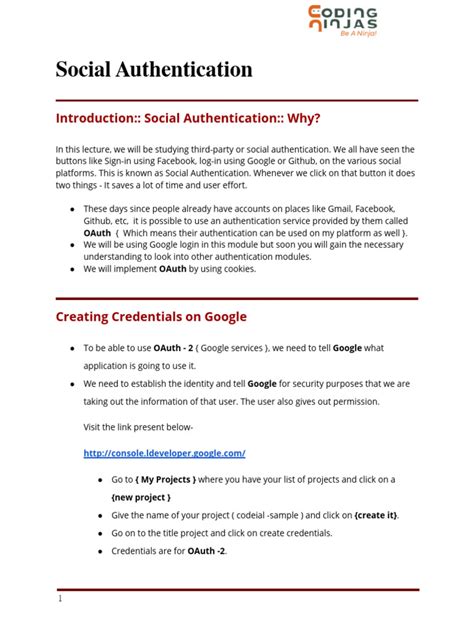 11 Social Authentication Pdf Login Internet