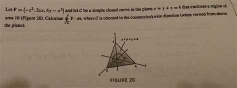 solved let f z 2 2zx 4y x 2 and let c be a simple