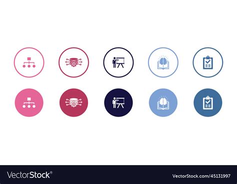 Classification Data Processing Training Royalty Free Vector