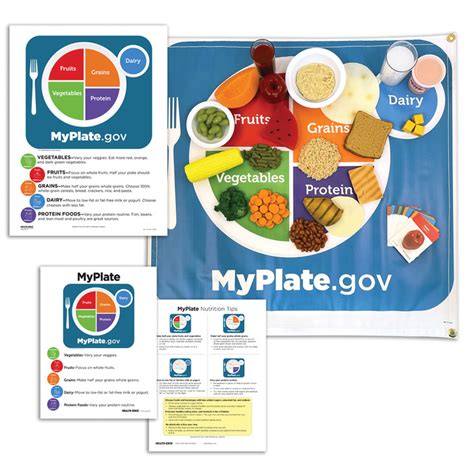 Myplate Banner Set For Health Education Health Edco