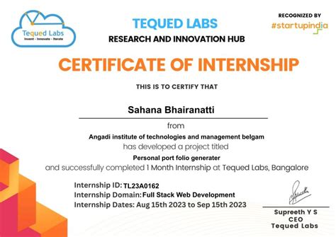 sahana bhairanatti on linkedin internship fullstackdevelopment webdevelopment career tech