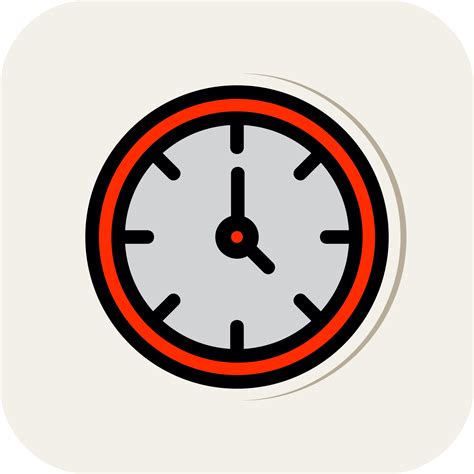Wall Clock Vector Icon Design Vector Art At Vecteezy